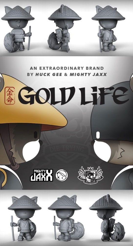 Huck Gee x Mighty Jaxx - The rebirth of "Gold Life"!!! - SpankyStokes.com | Designer Toy • Vinyl ...